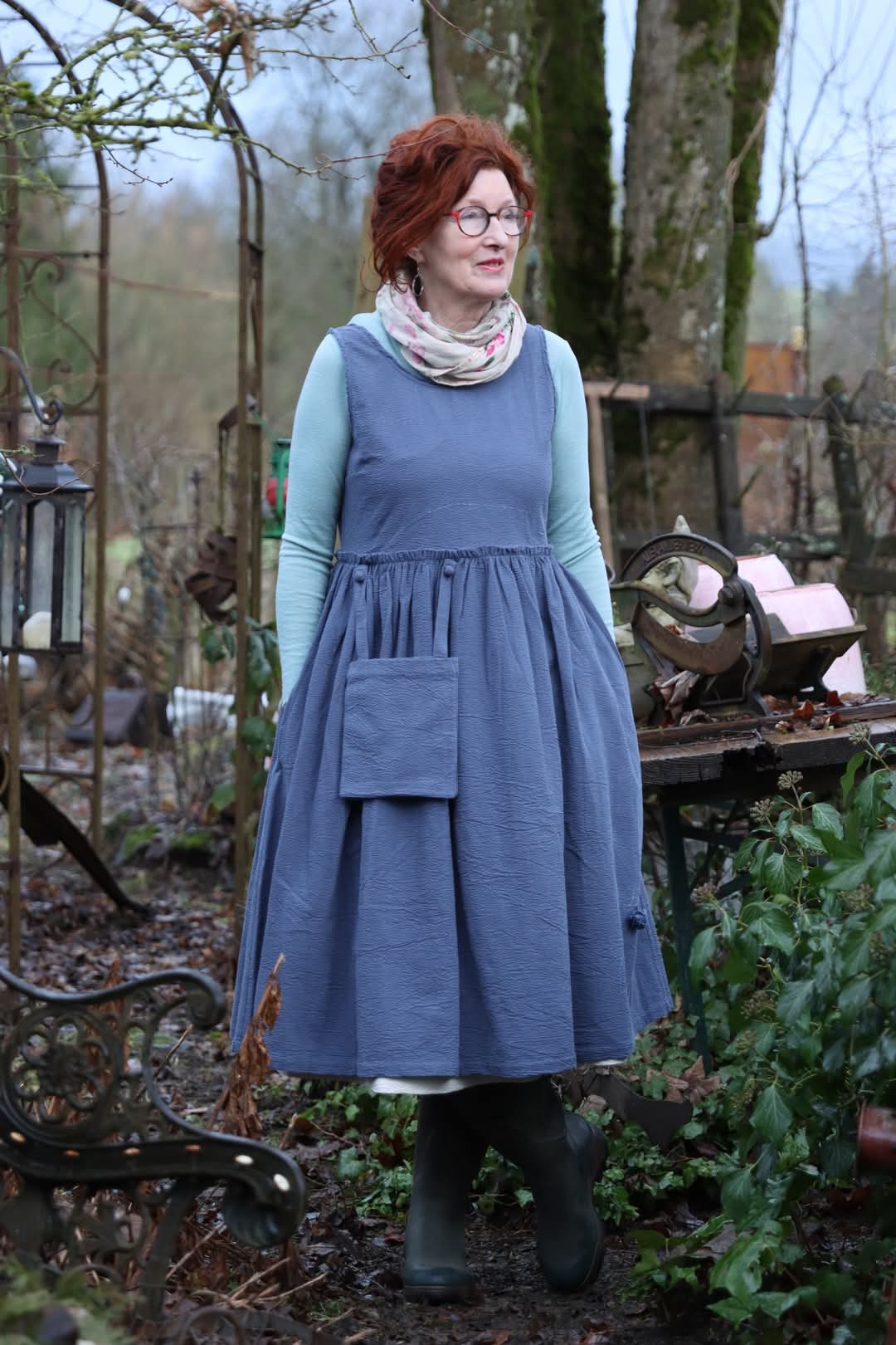 Ewa i Walla | Kleid RUBY Blau | 55895 | SS25 – Fredeburger Feenreich